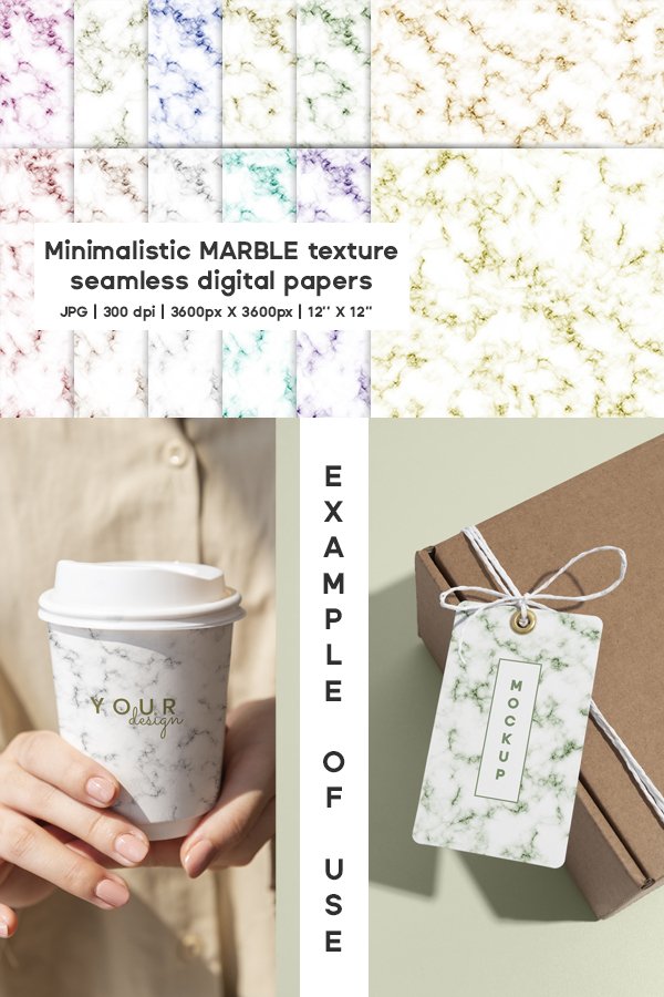 White marble digital paper seamless pattern makes easier t