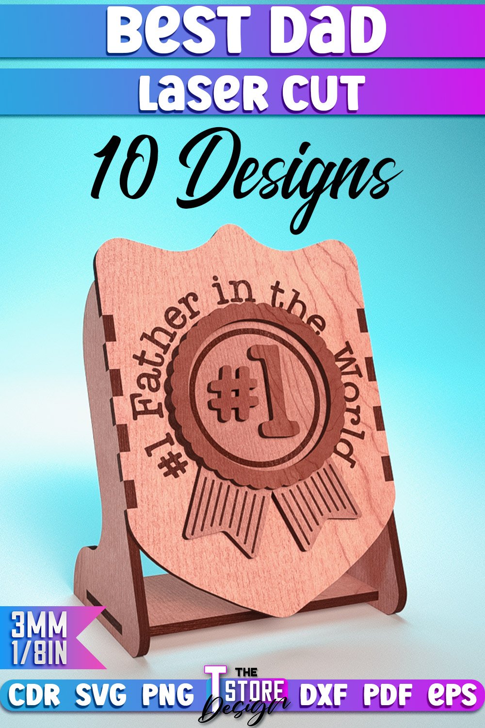 Best Dad Laser Cut SVG Bundle| Dad Gift Laser Cut | Father