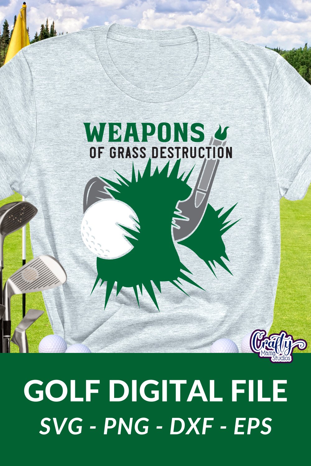 Funny Golf Svg | Golf Shirt | Weapons Of Grass Destruction