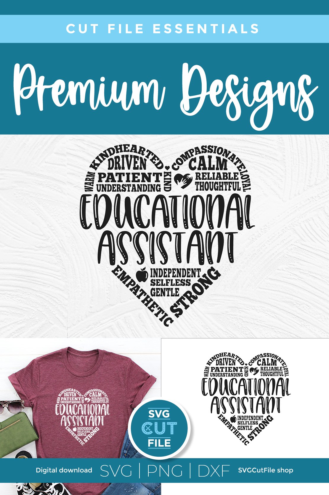 Educational Assistant SVG for Personalized Gifts