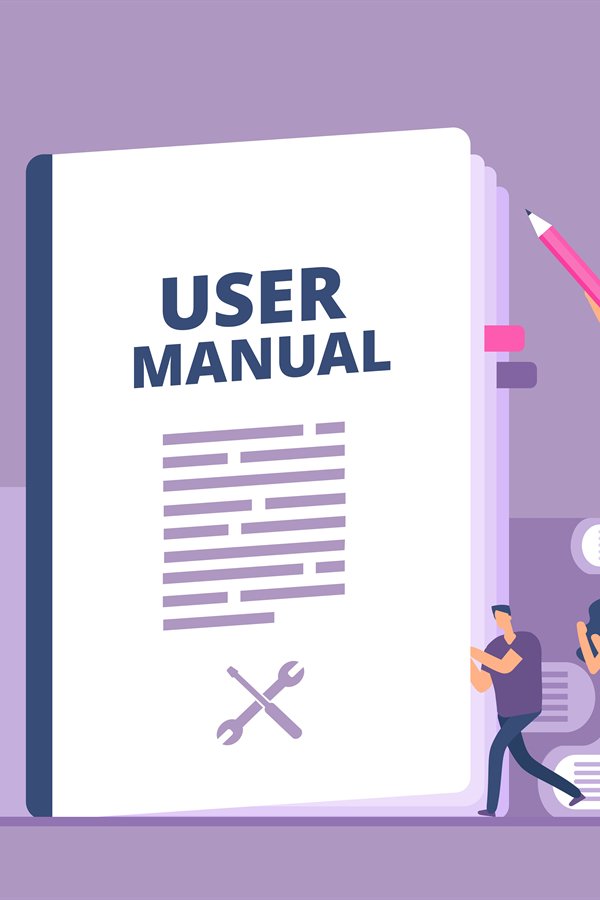 User manual concept. People with guide instruction (940440)