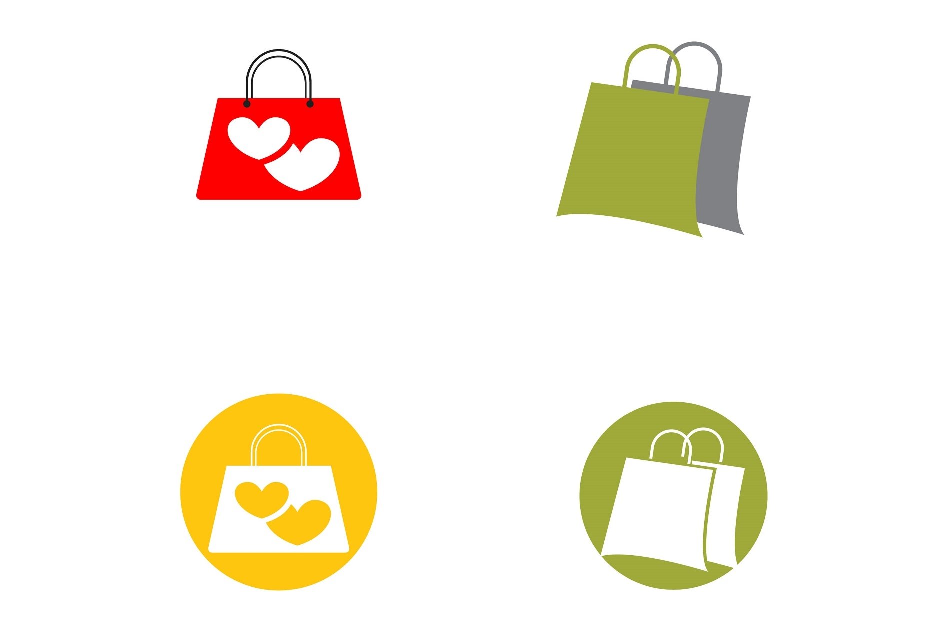 Shop paper bag logo vector (1774243)