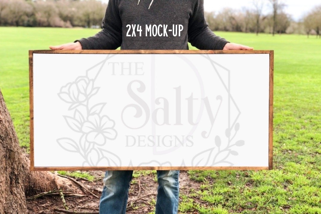 Large Sign Mock Up | 2x4 Sign Mock Up | Farmhouse (1281135)