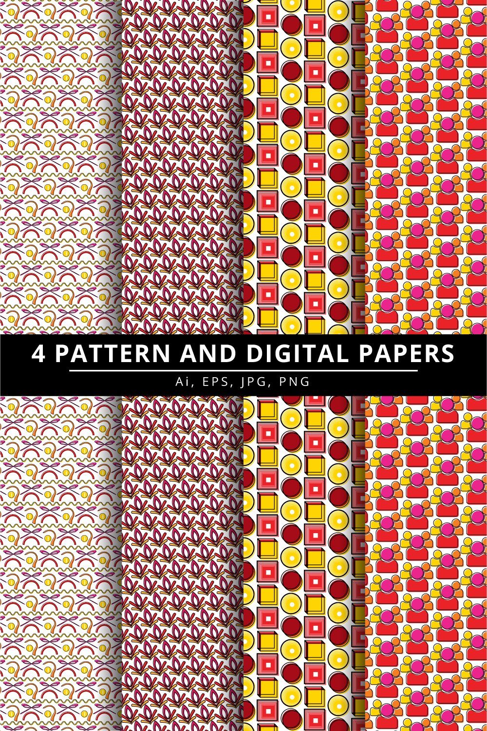 Seamless Geometric Patterns And Digital Paper 2207987