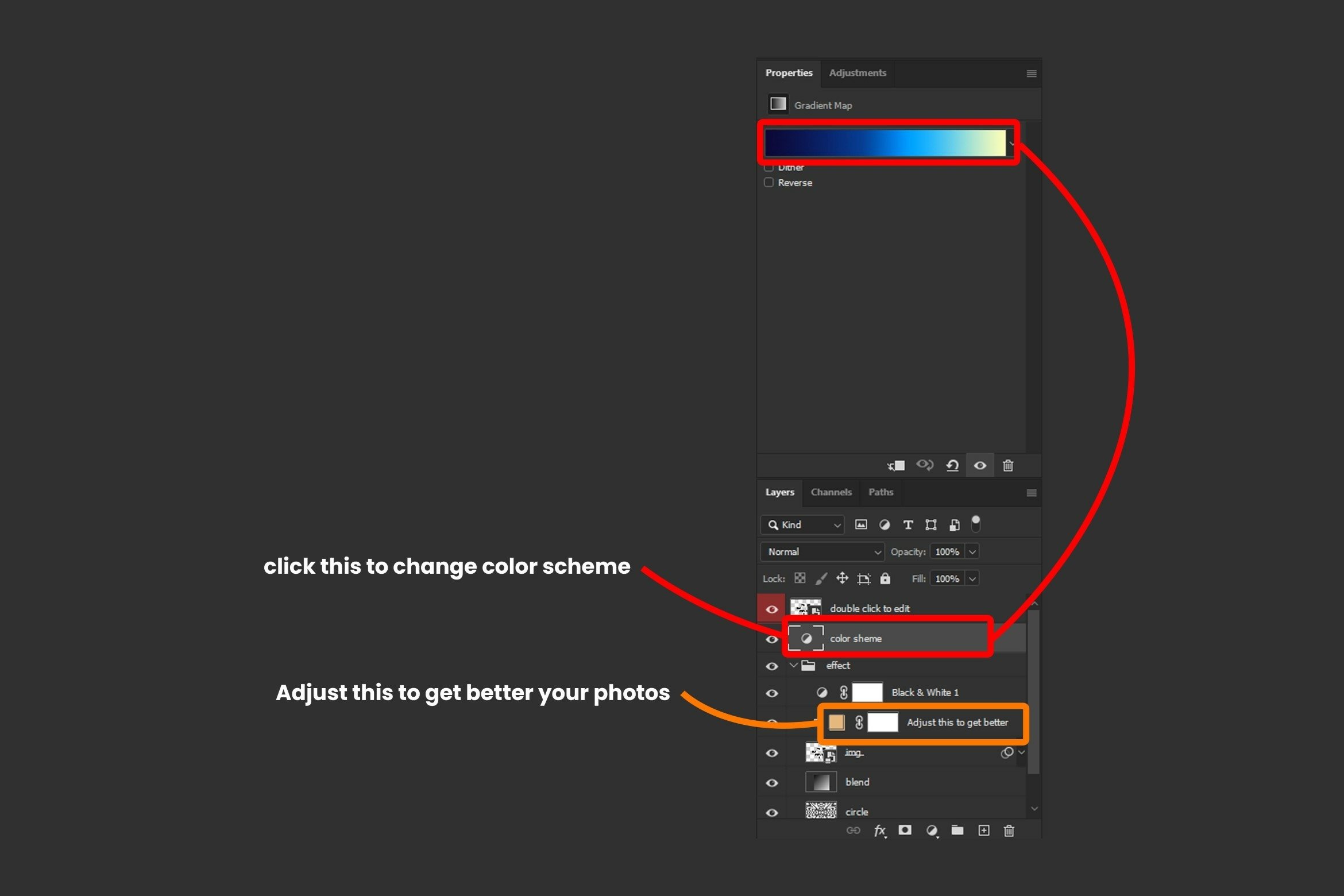 vector art psd effect