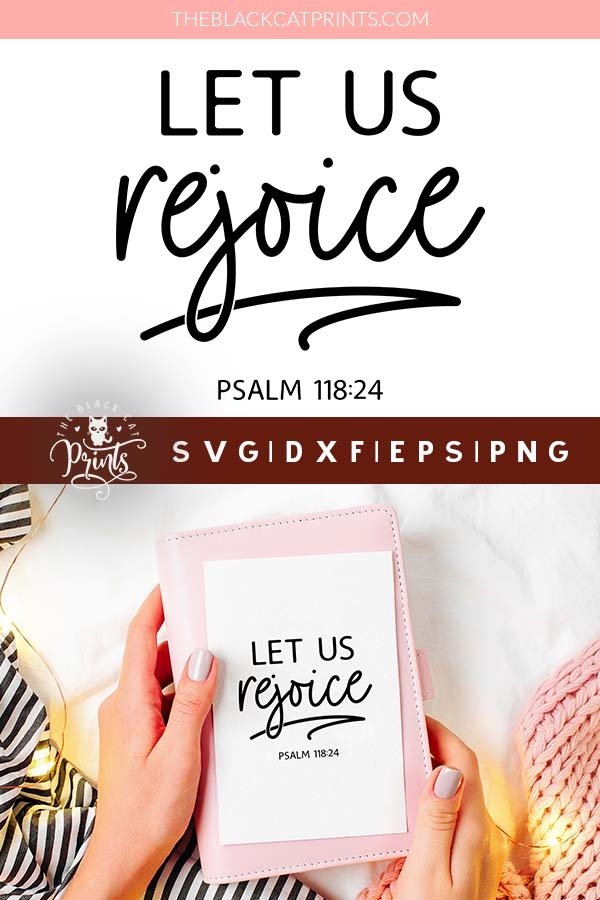Let Us Rejoice SVG | Christian SVG | Bible Verse SVG