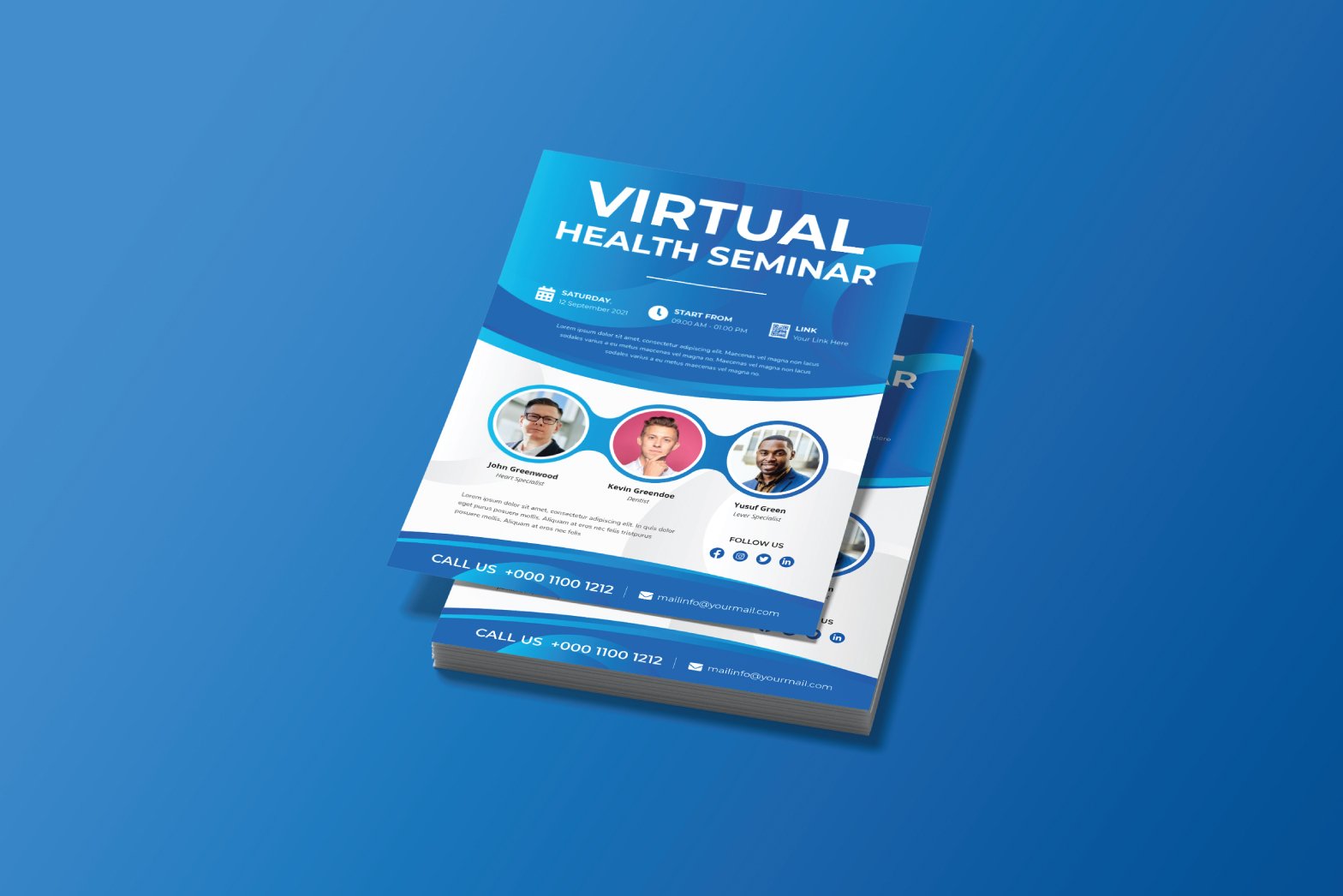 Health Care Seminar Flyer Brochure Template