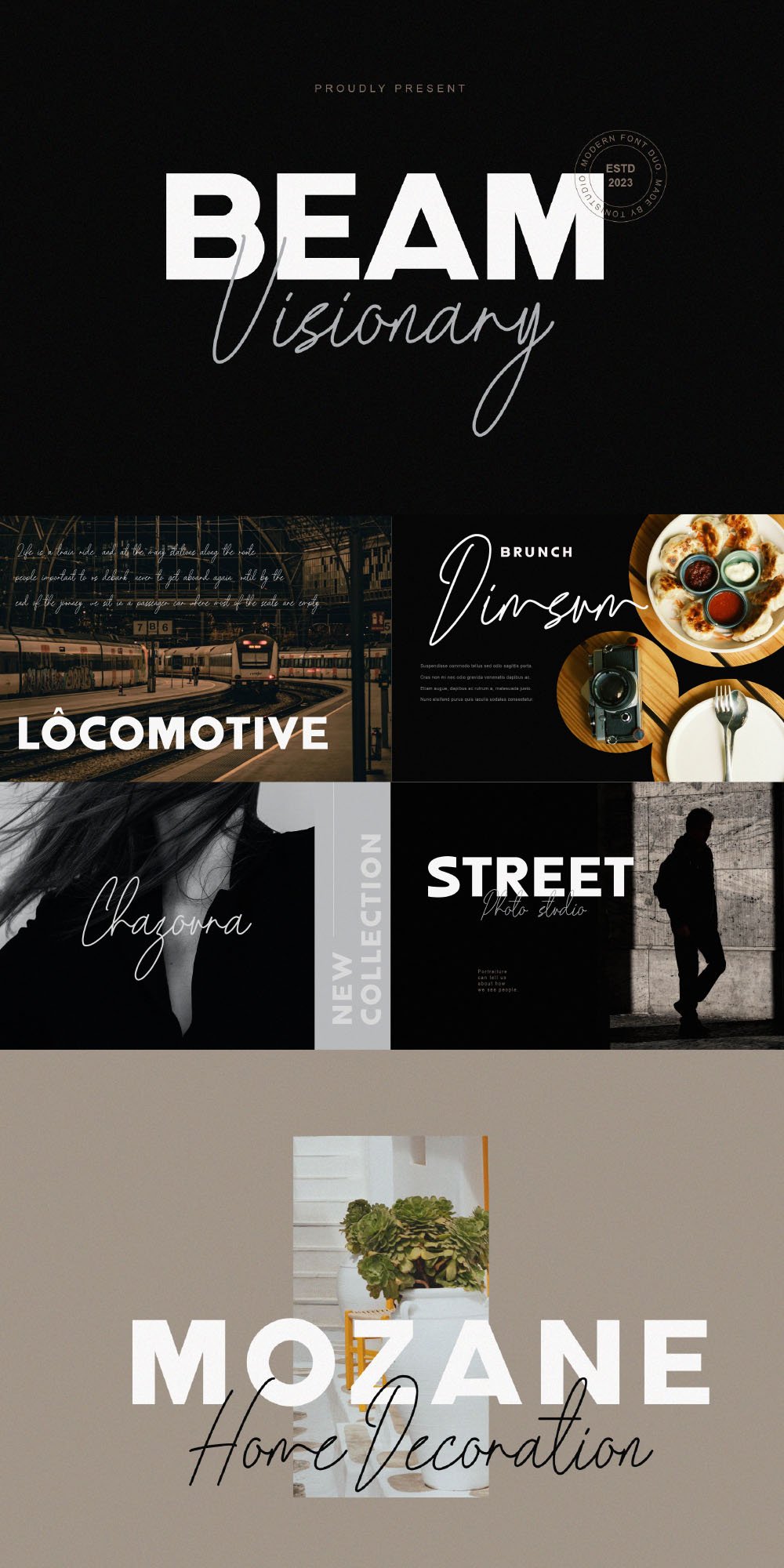 Beam Visionary |font duo