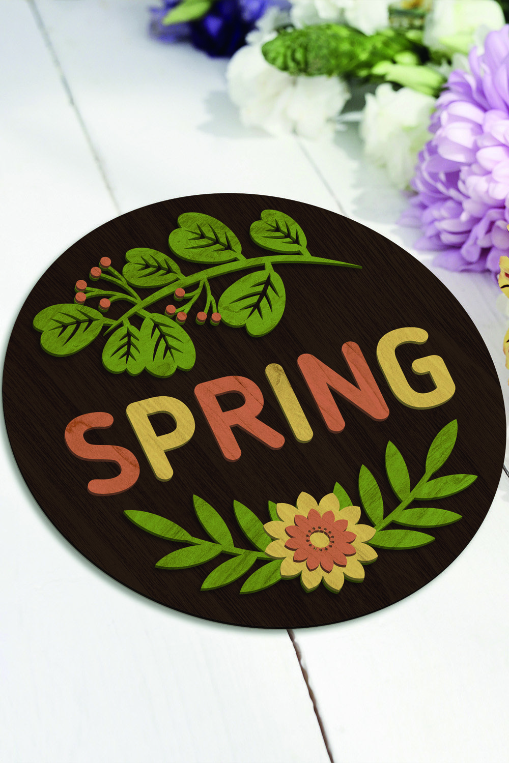 Spring Wall Panel, Laser Cut Template