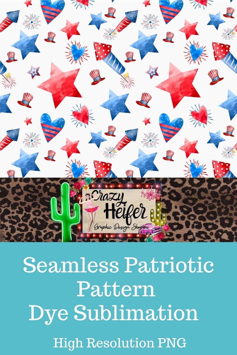 Patriotic Seamless Pattern file | Seamless design file