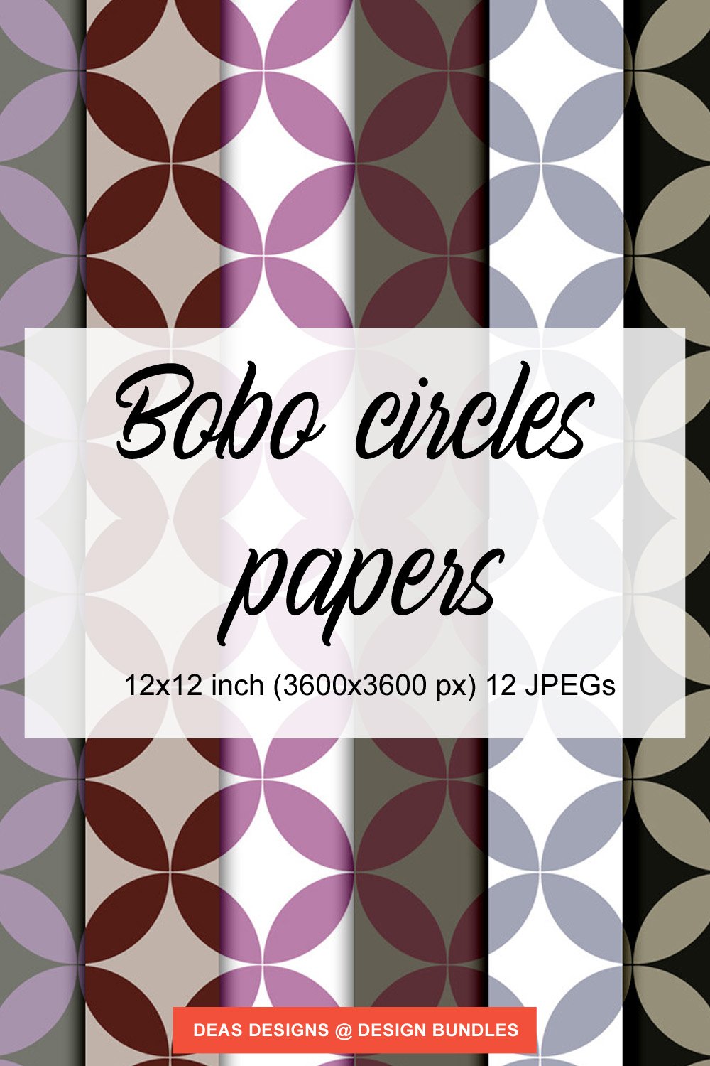 Boho circles papers