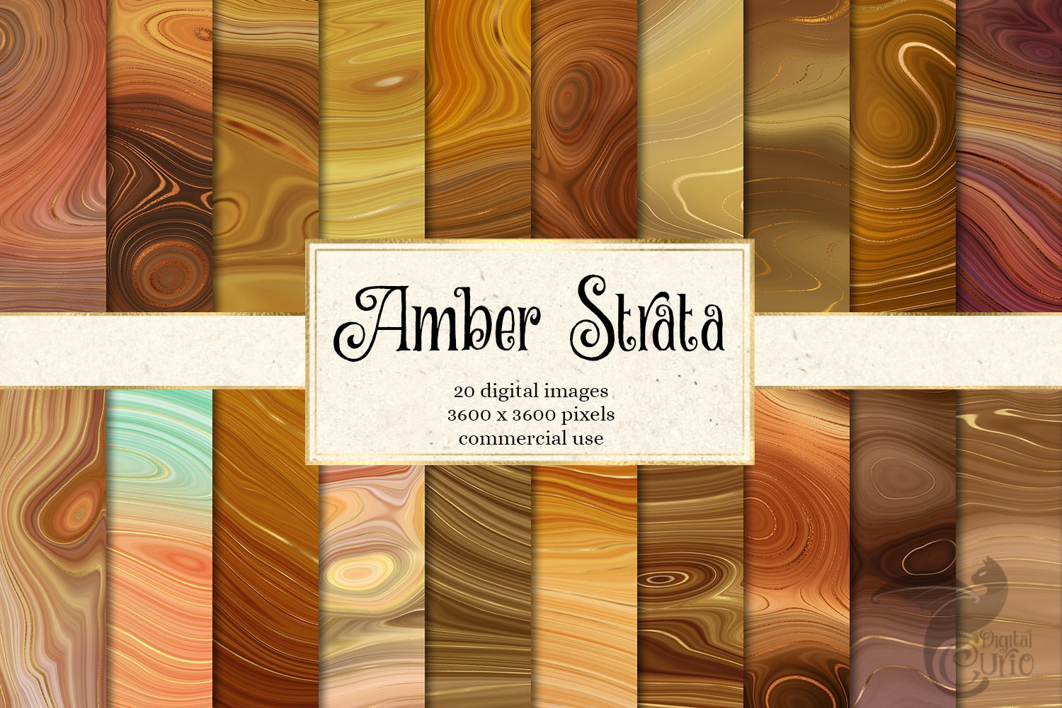 Amber Strata Digital Paper