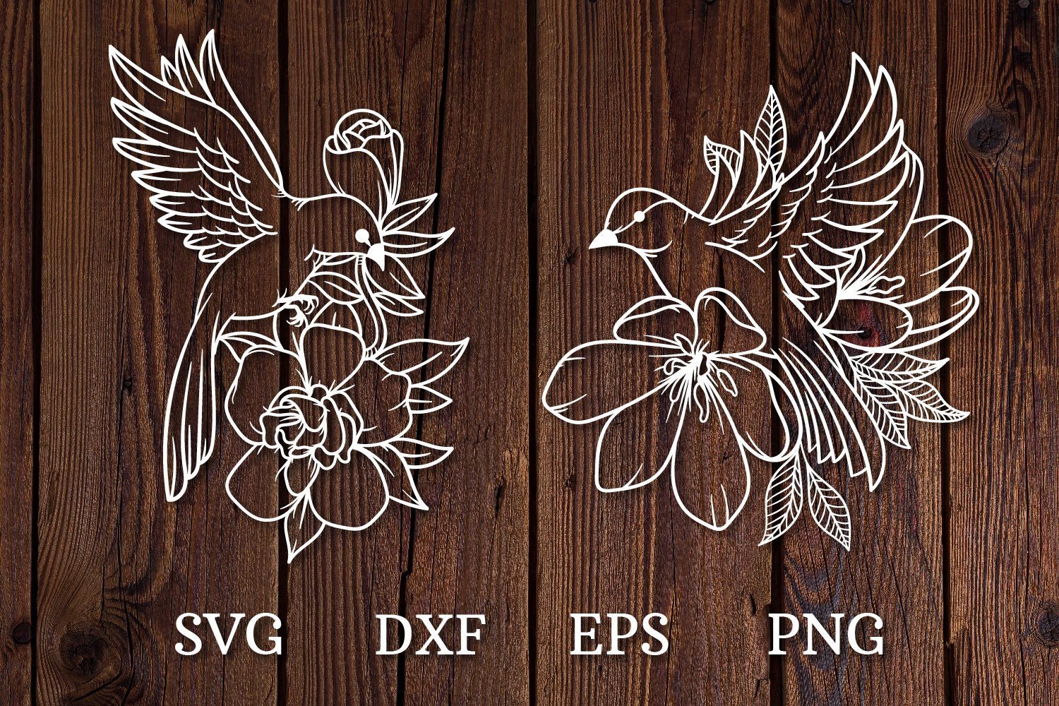 flower bird svg, flower svg, bird svg