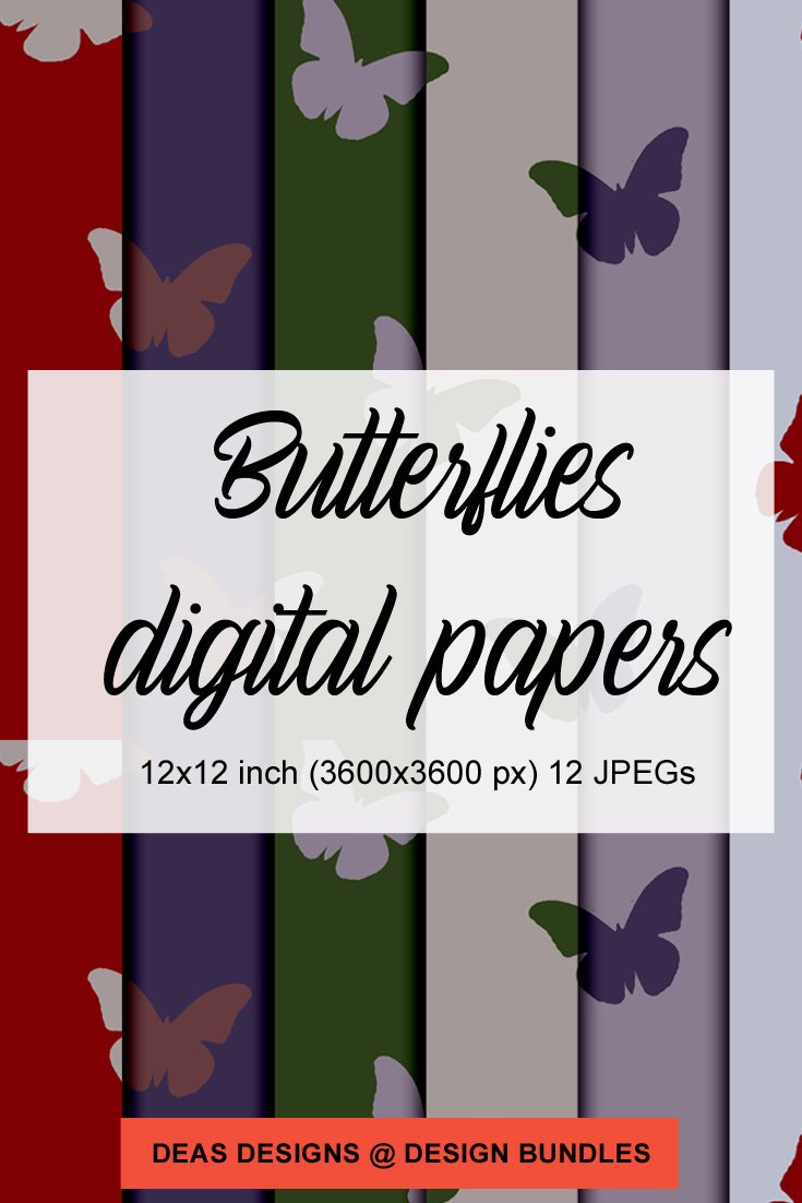 Butterfly digital papers