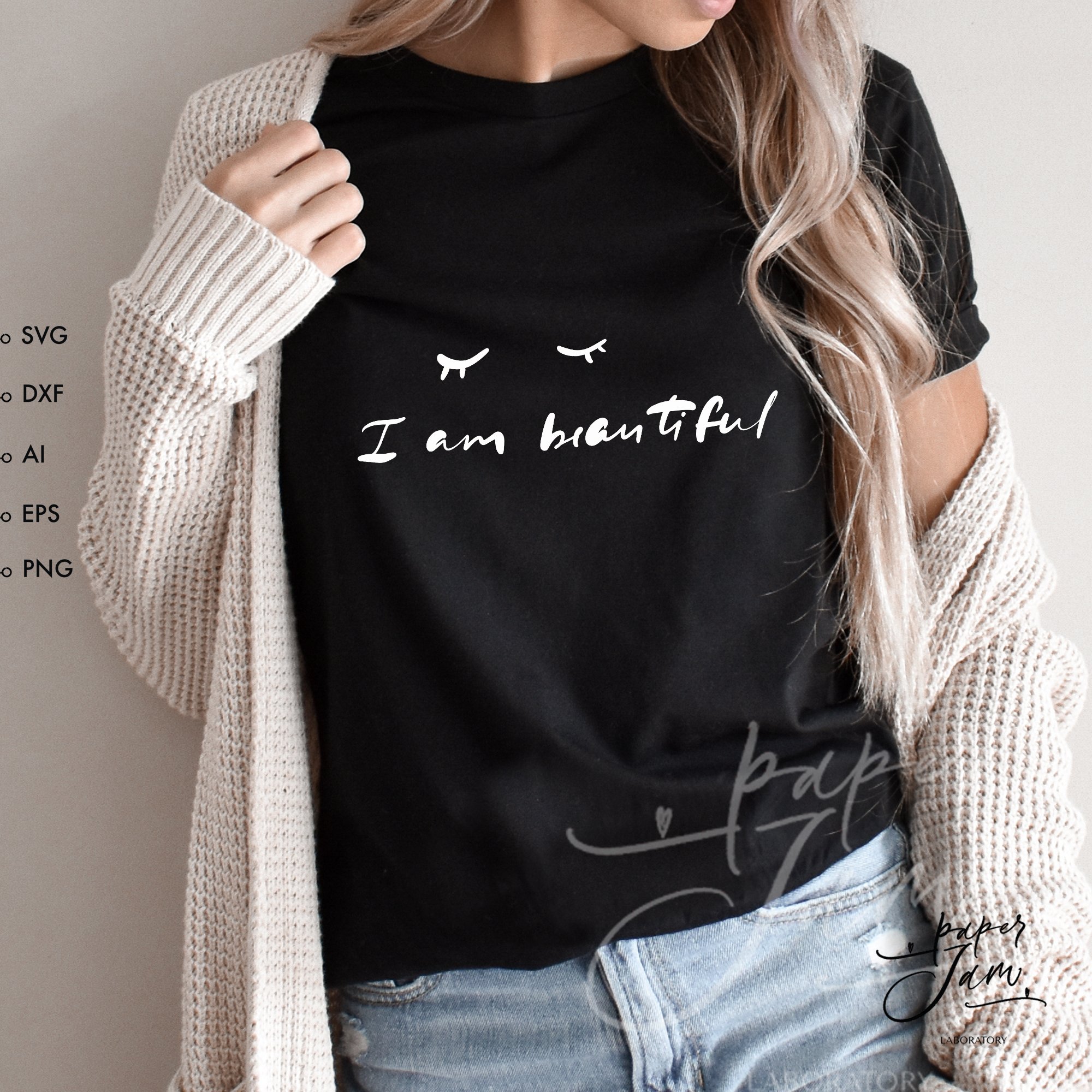 I am beautiful svg Self love club SVG PNG