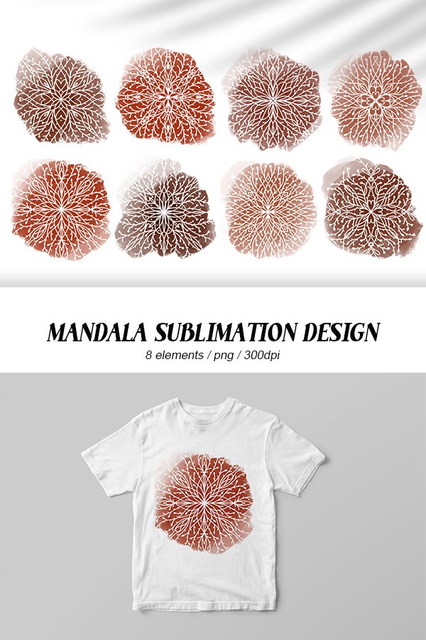 Mandala sublimation design.