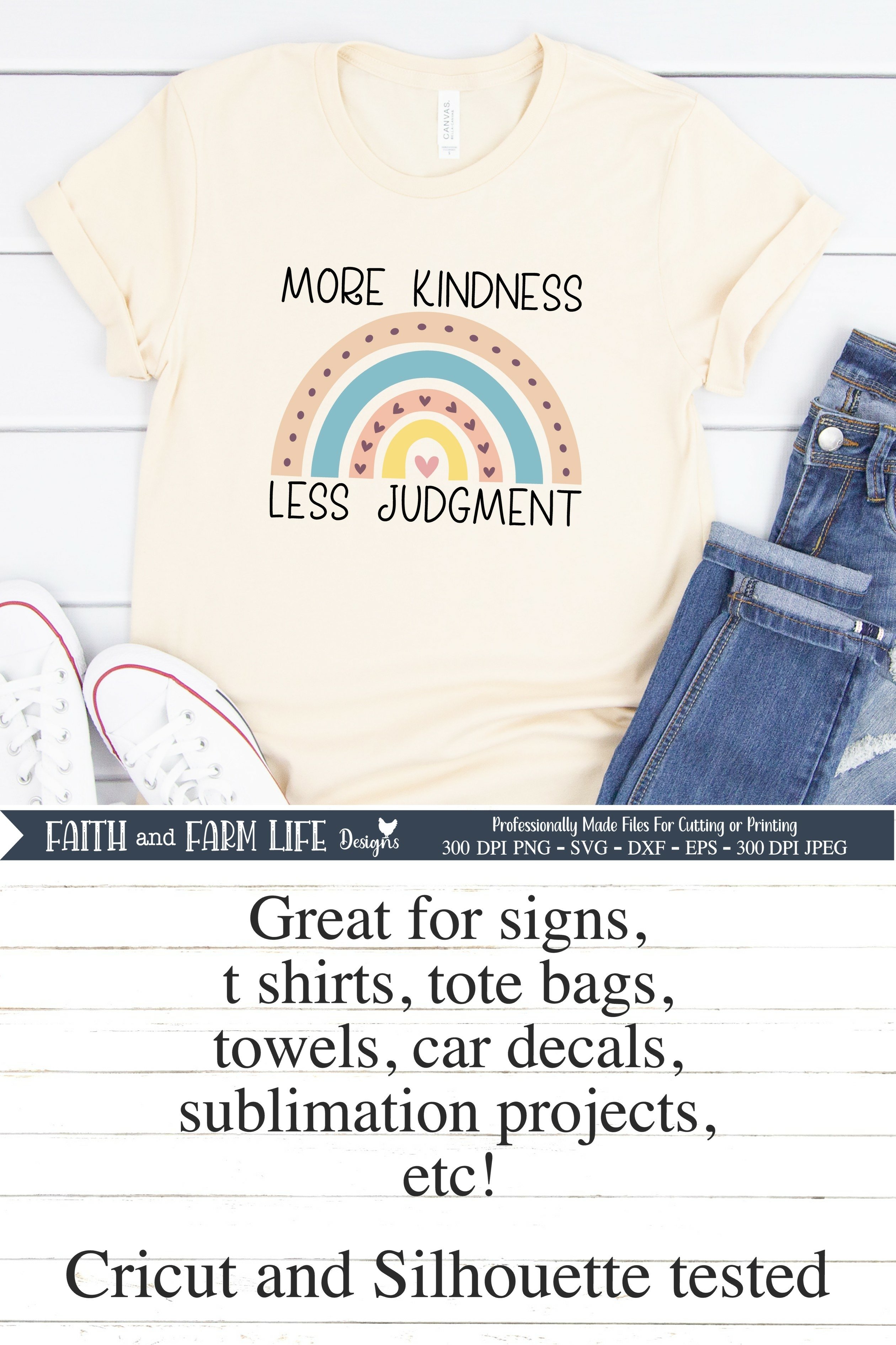 More Kindness Boho Rainbow