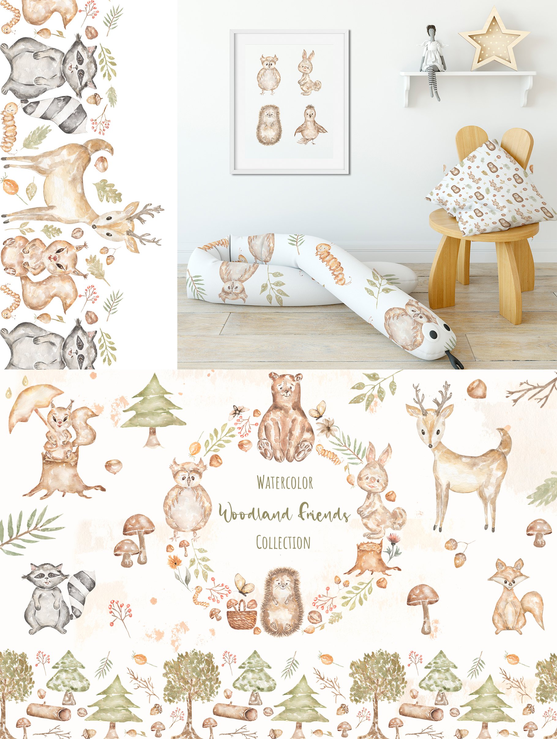 Cute Woodland Friends Collection Bundle