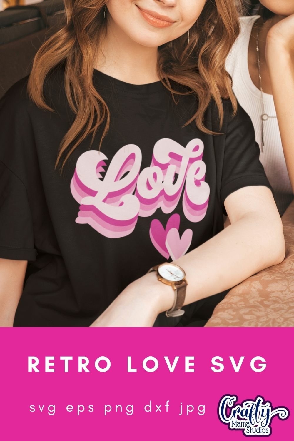 Retro Love Design | Valentine Svg File for Cricut