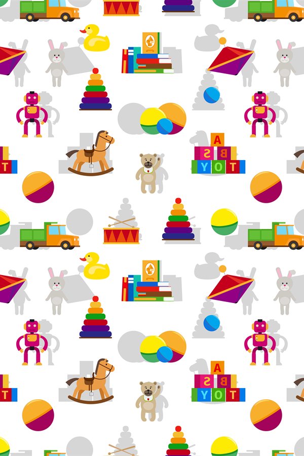 Kids toys seamless pattern (812216)