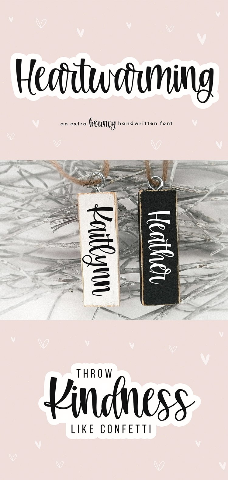 Heartwarming - A Bouncy Handwritten Script Font