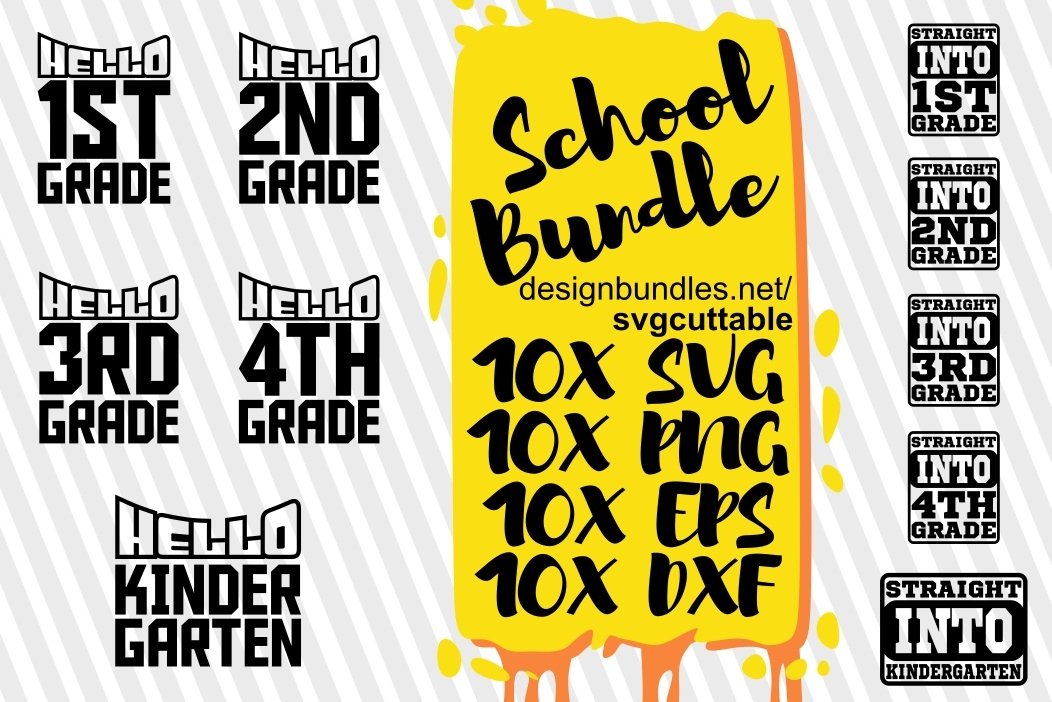 Back to School Bundle svg, Teacher, Hello Kindergarten svg