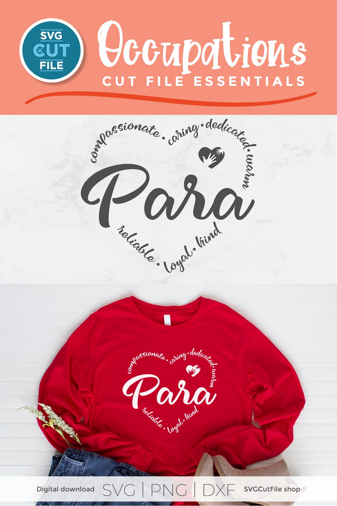 Paraprofessional svg, a para svg for crafters