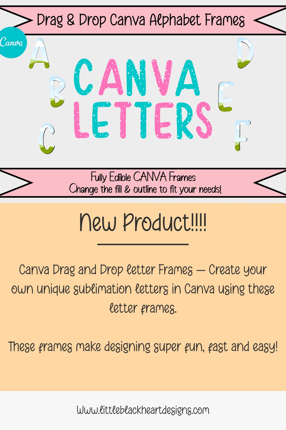Canva letter template