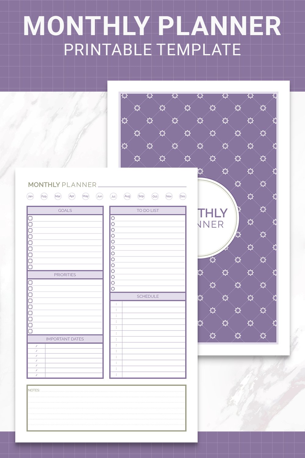 Monthly Planner Printable Template (2534079)