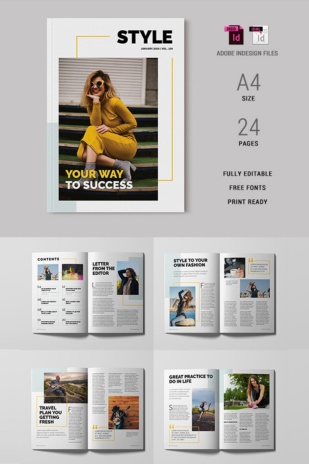 Lifestyle Magazine Template (3206497)