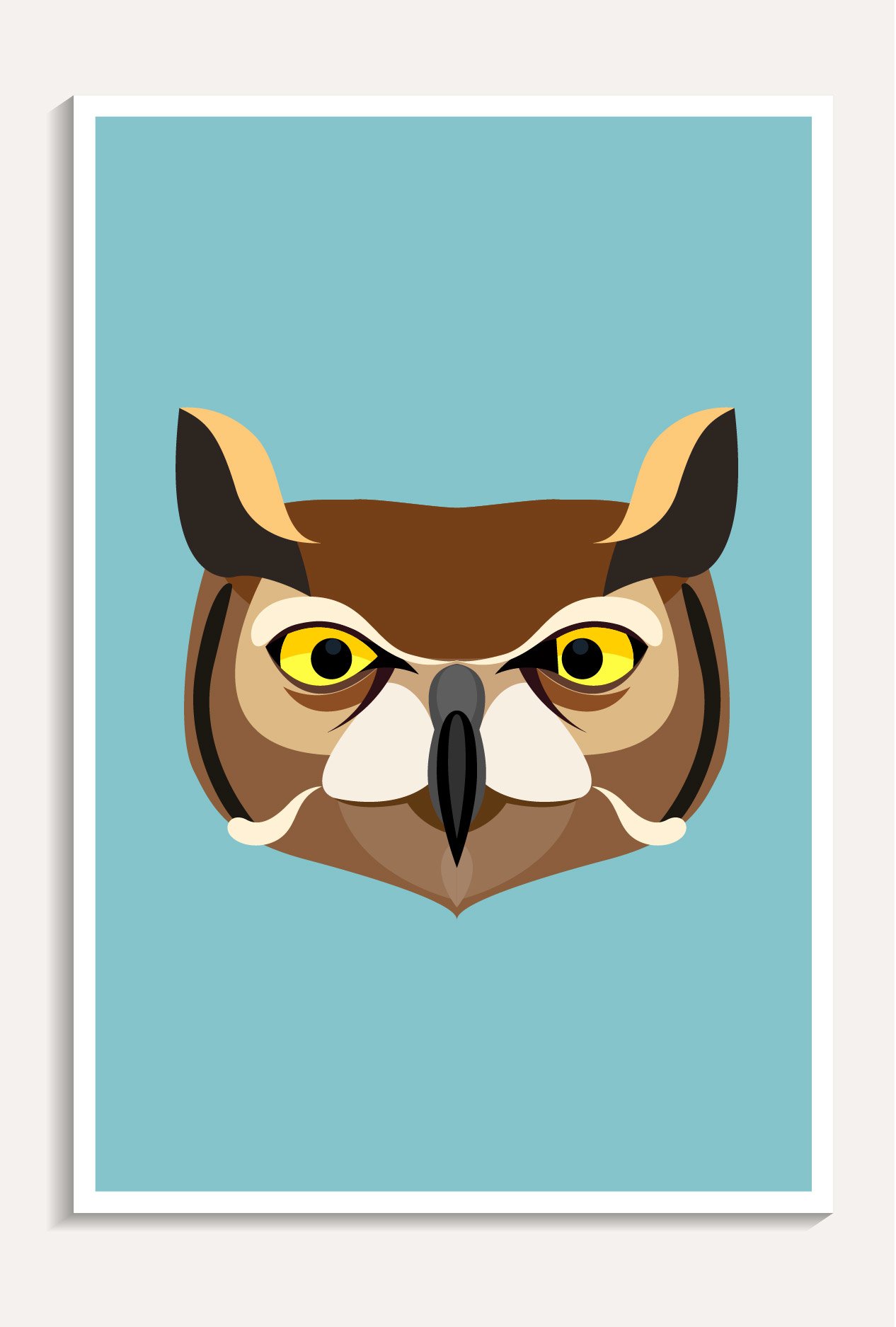 Owl Bird. Owl Bird T Shirt Print. Digital Owl Bird Pattern