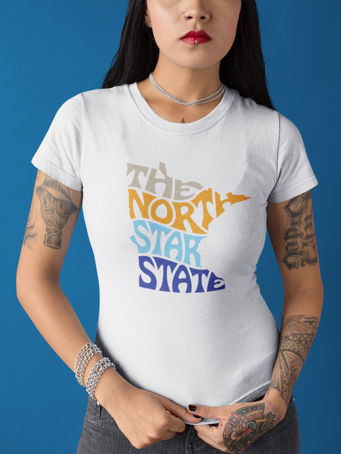 Minnesota Map Typography SVG - North Star State Word Art Cut
