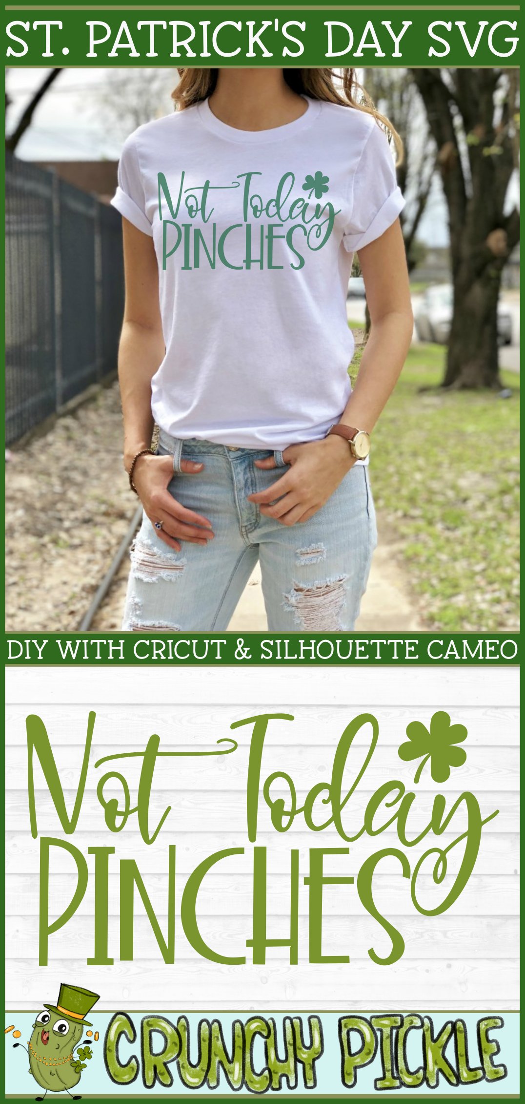 Not Today Pinches St Patrick's Day SVG File