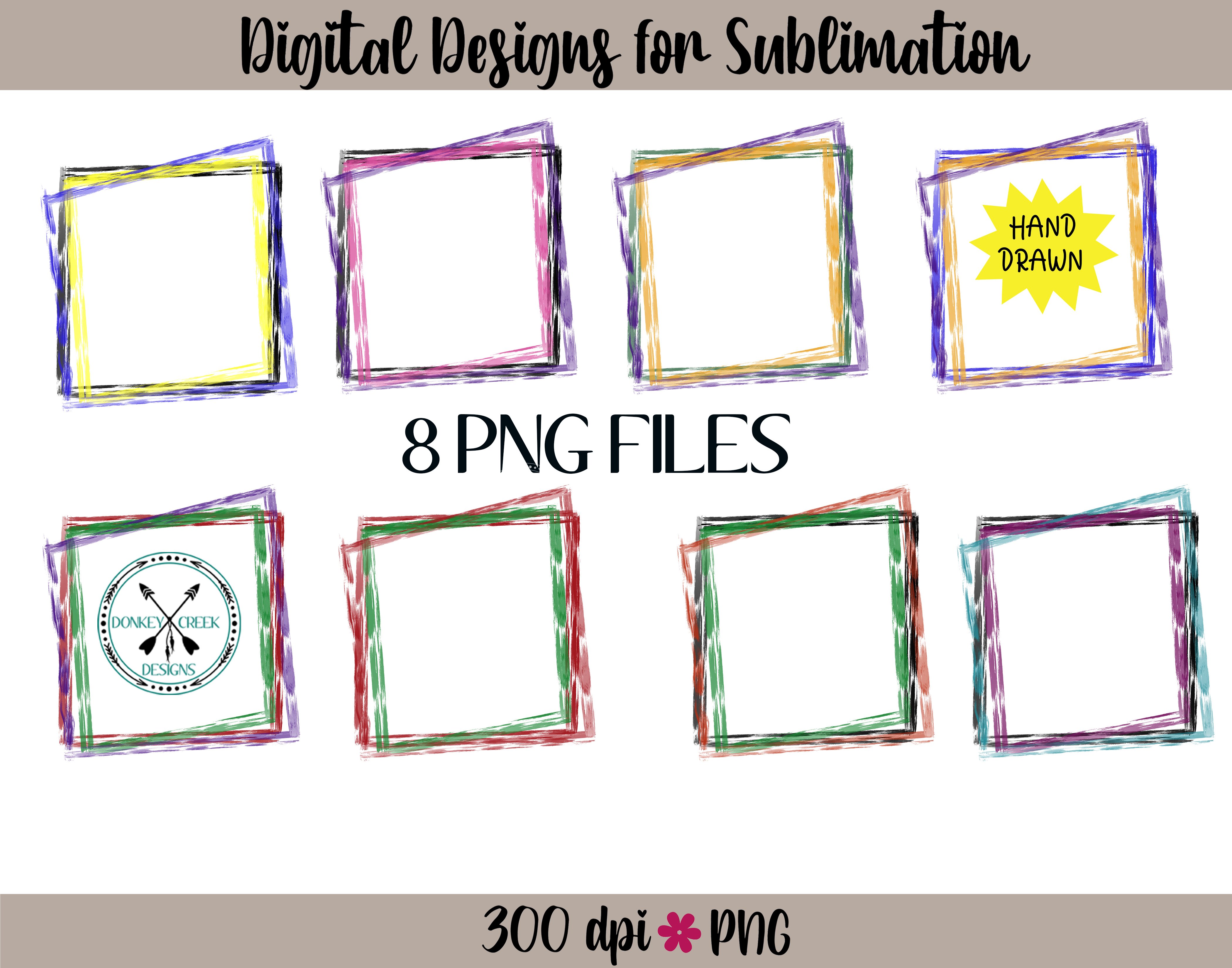 Sublimation PNG Frame Elements (925502)