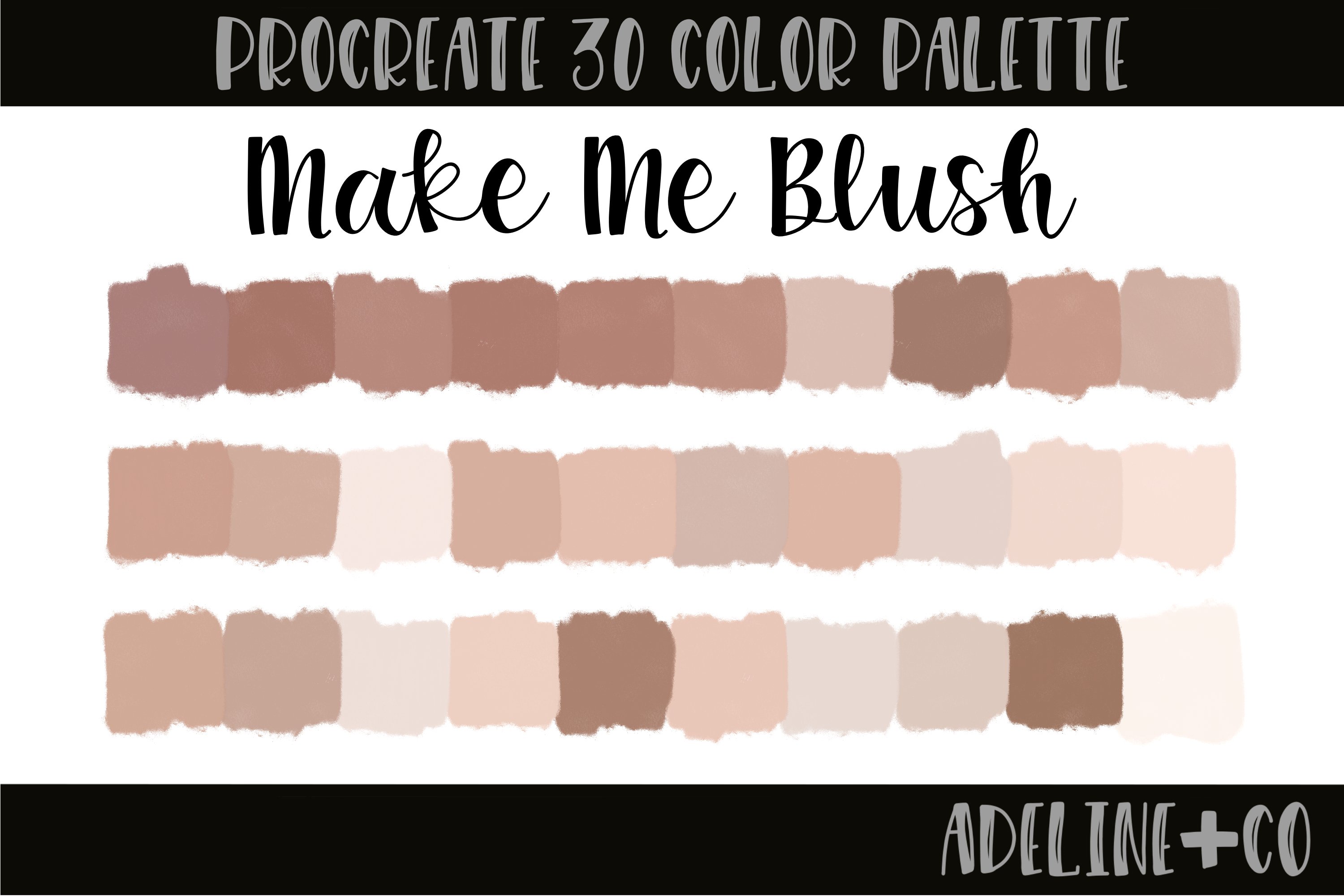 Make Me Blush Procreate color palette