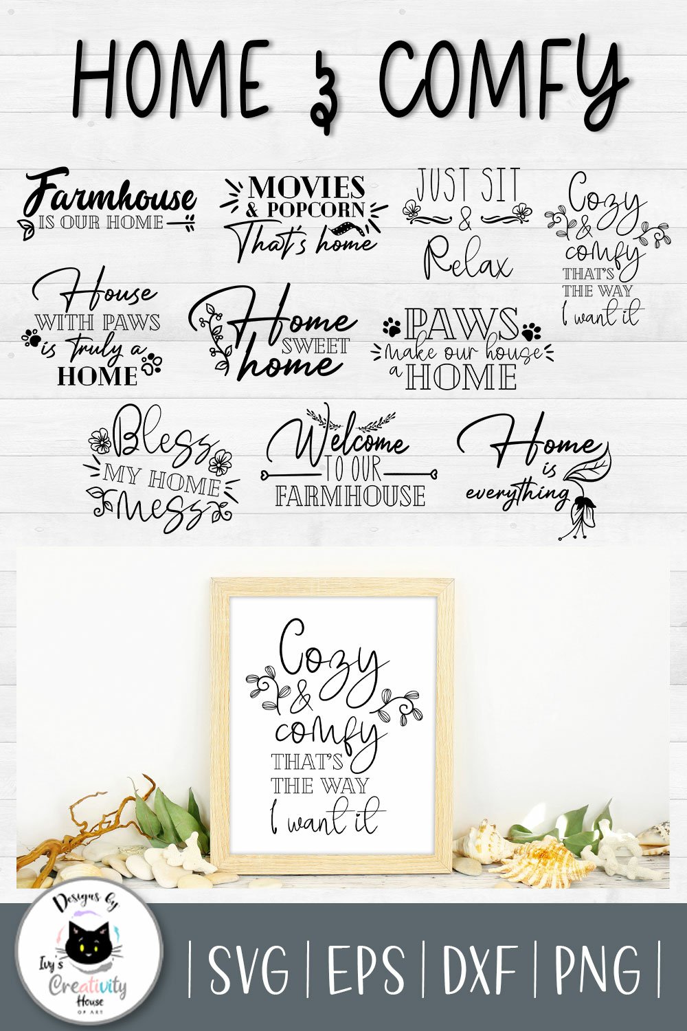 Home Sign Quotes SVG Bundle | Farmhouse SVG Cut Files