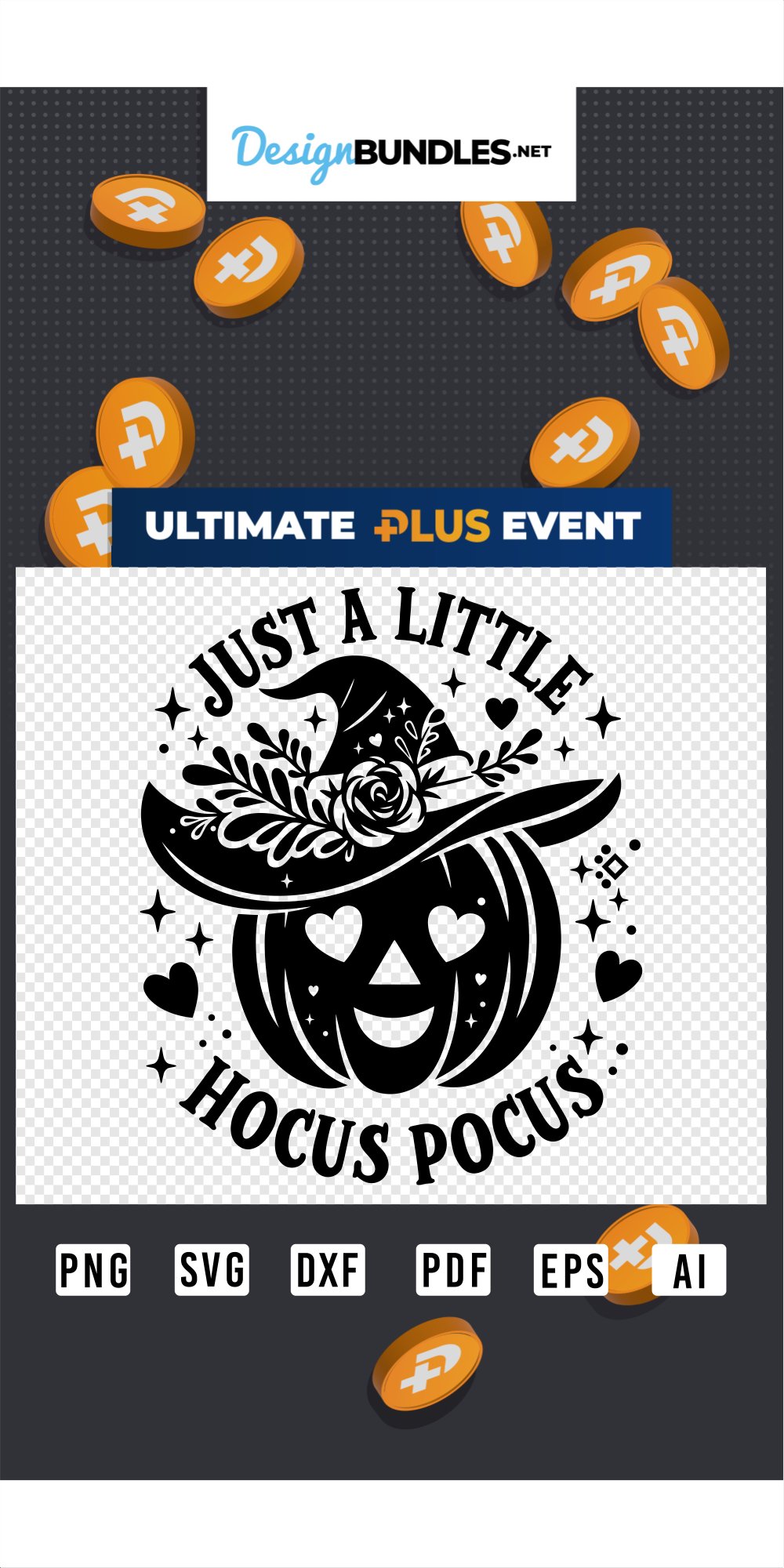 Just A Little Hocus Pocus SVG, Funny Halloween Pumpkin Shirt