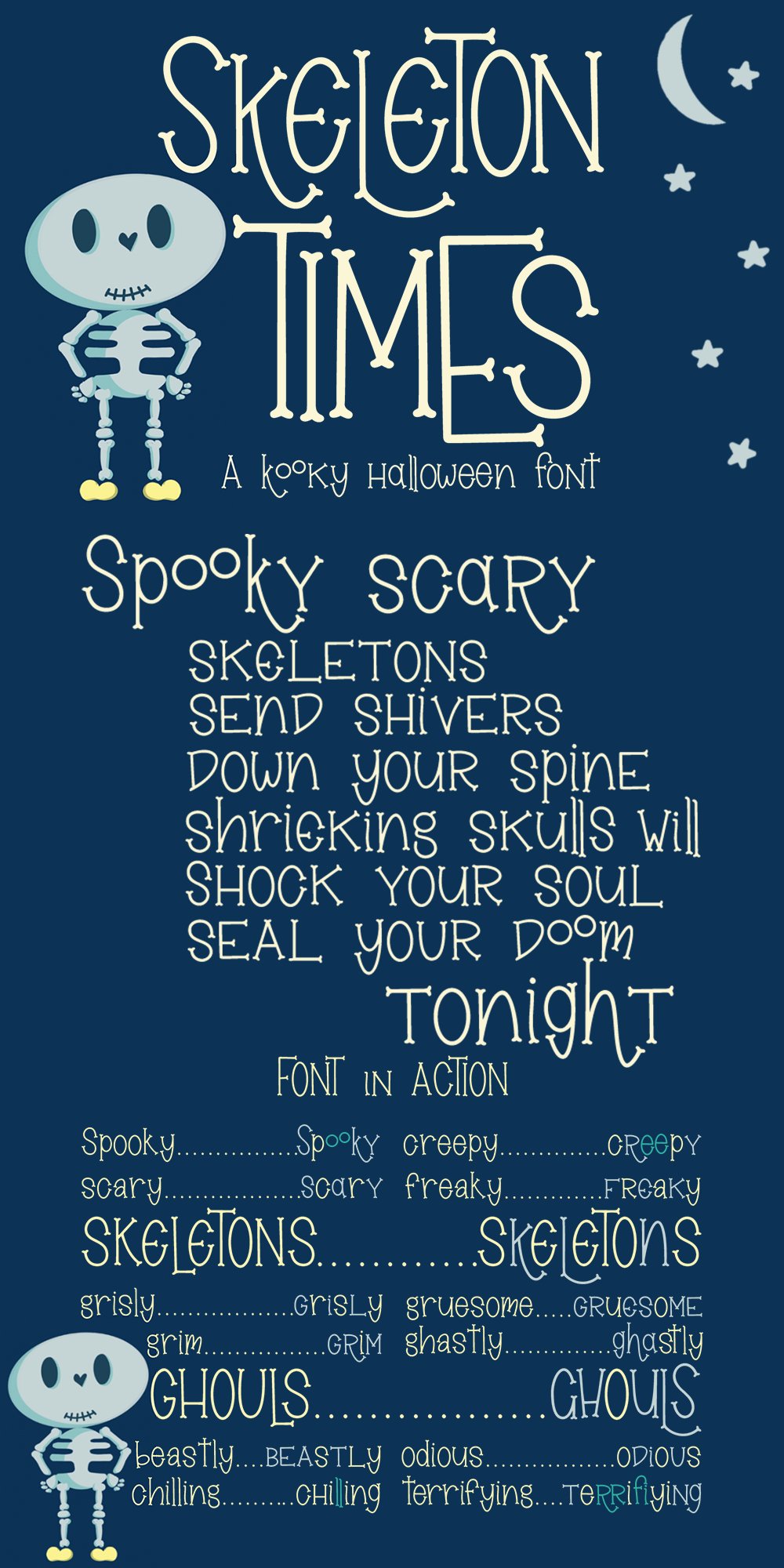 Skeleton Times Halloween Font
