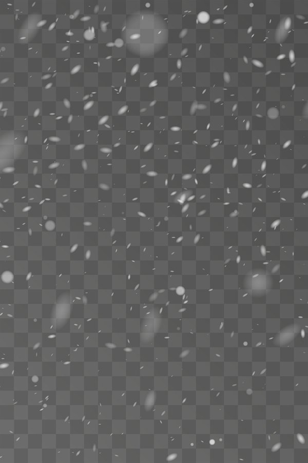 Snowfall background. Realistic winter snowfall overlay, snow