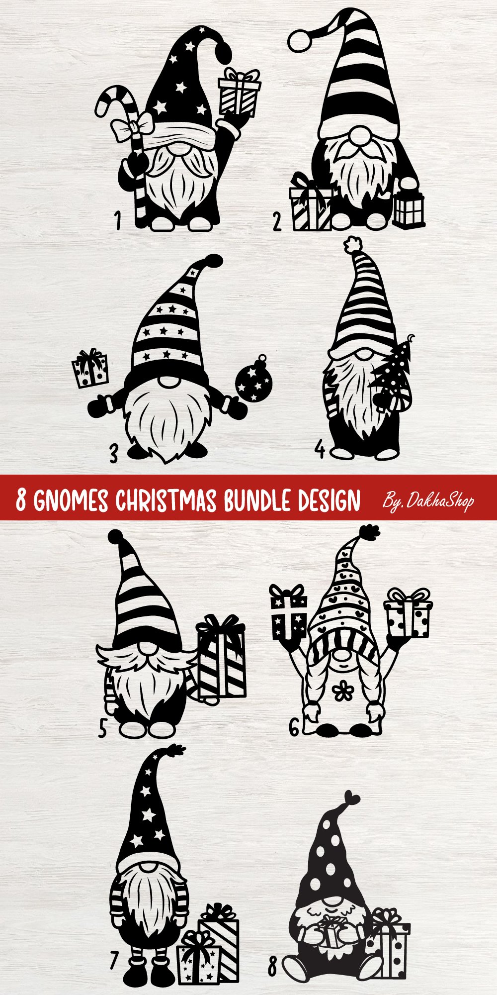 Christmas Gnome Svg Bundle Christmas Svg Gnomes Svg.