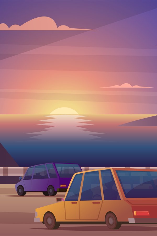 Drive cinema. Outdoor park open space for cars people watchi