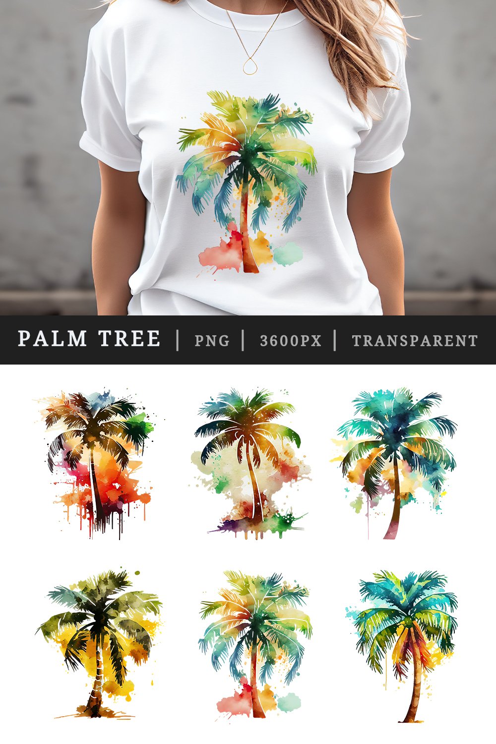 Palm tree t-shirt sublimation printable designs bundle png