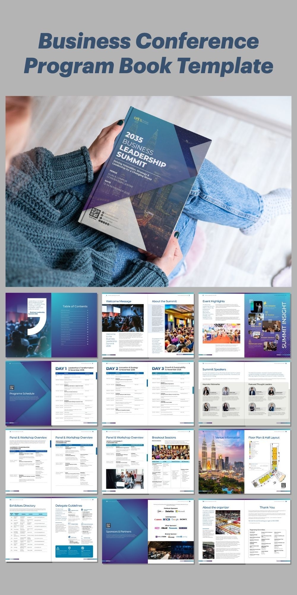 Business Conference Program Book Template