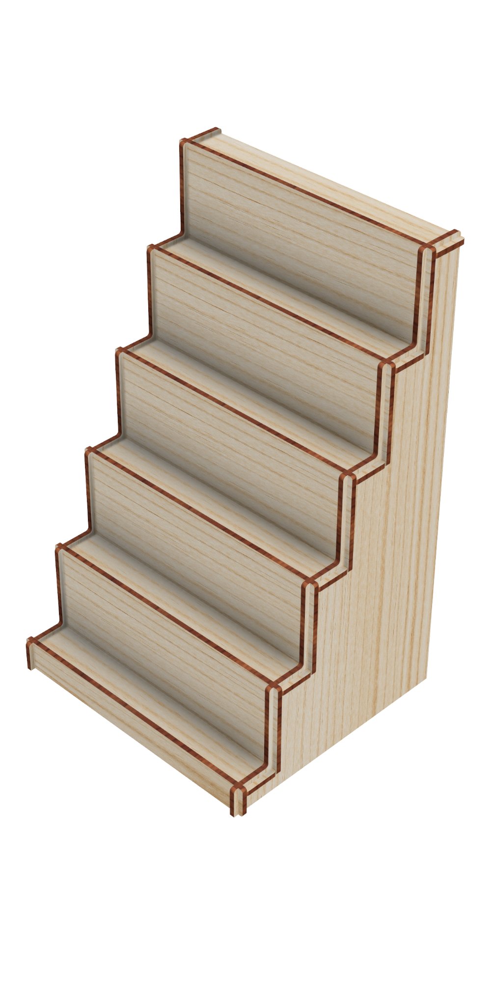 5 Tiered Coaster Display Stand, sticker display (2668148)