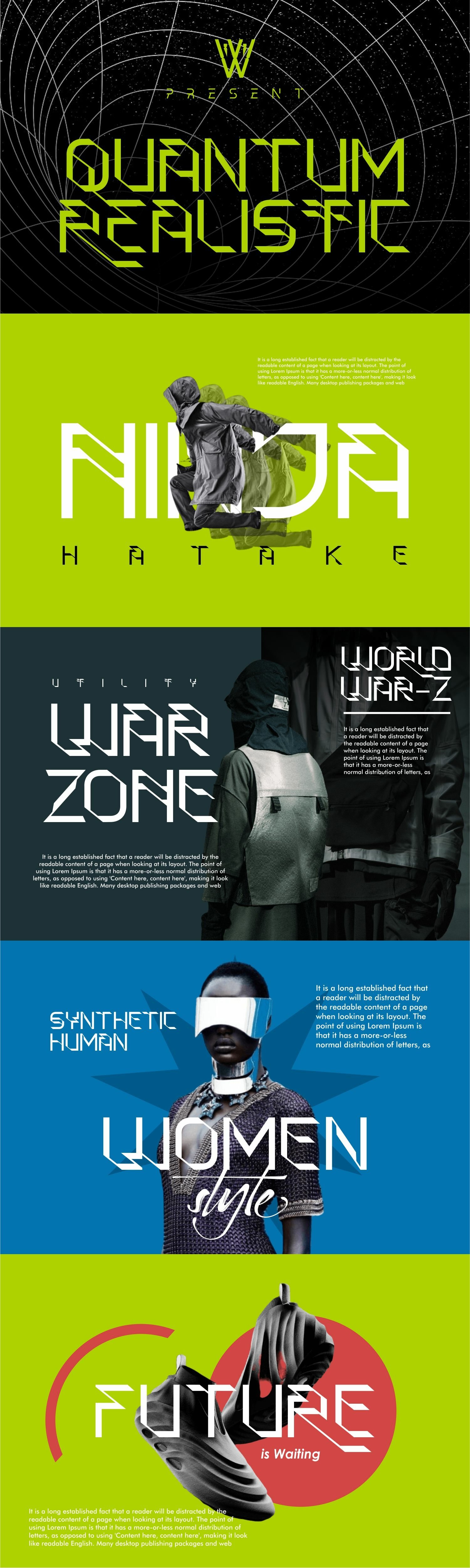 QUANTUM CYBERPUNK FONTS | Futuristic | Black Letter