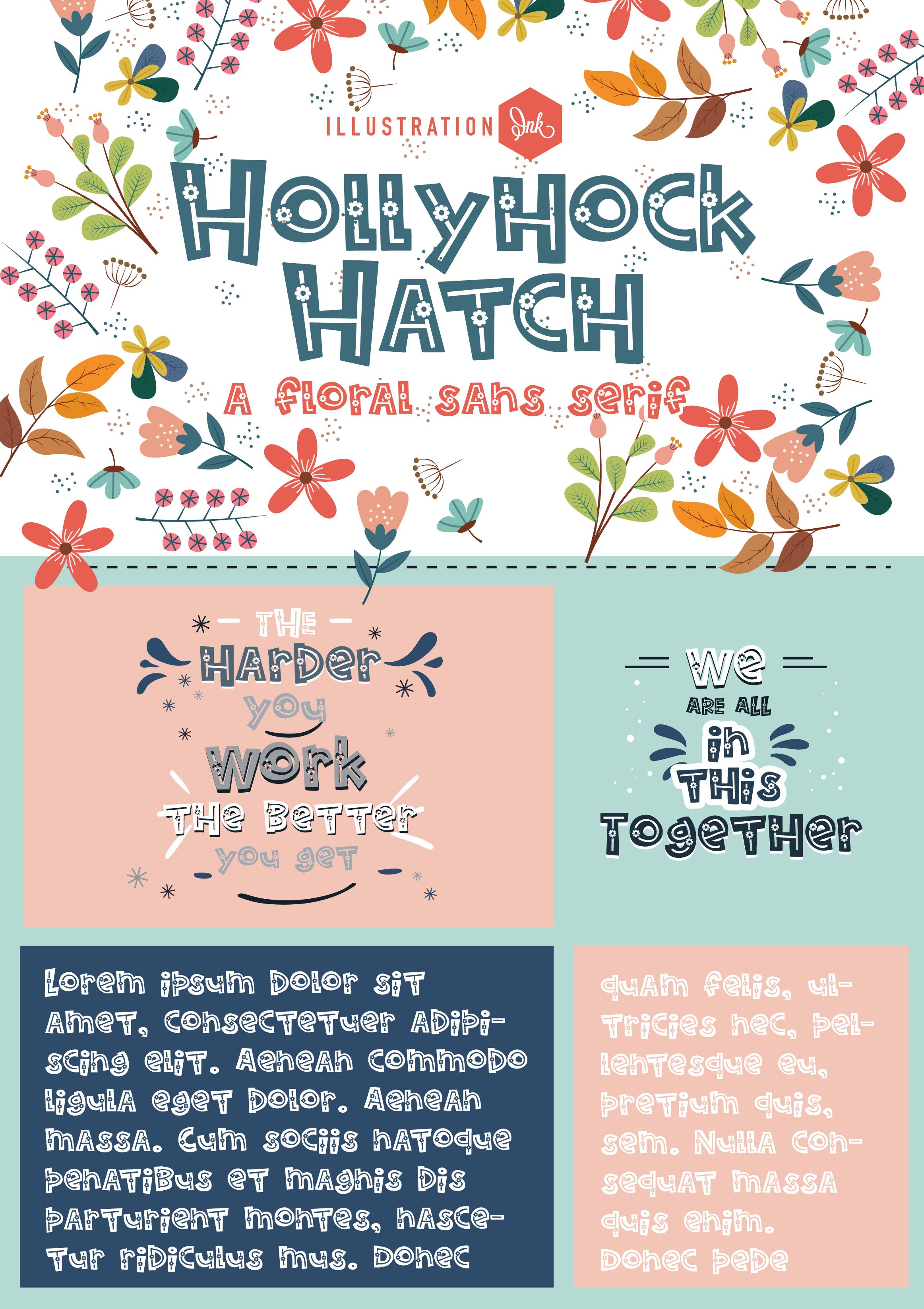 Hand-crafted, hand-written, script font