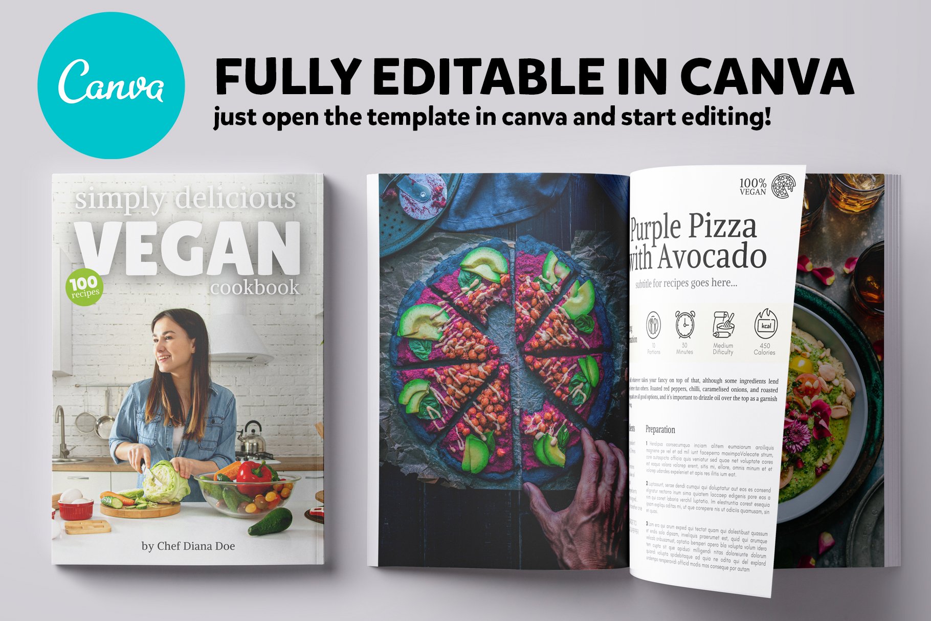 Canva Recipes CookBook Template (1303381)