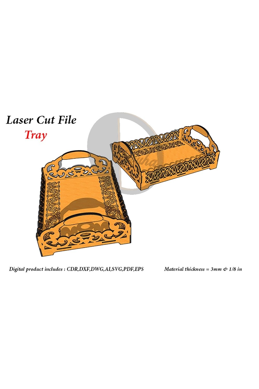 Tray SVG Laser Cut File