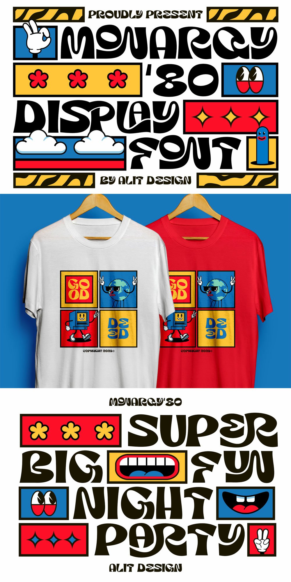 Monarqy Funky Retro Typeface