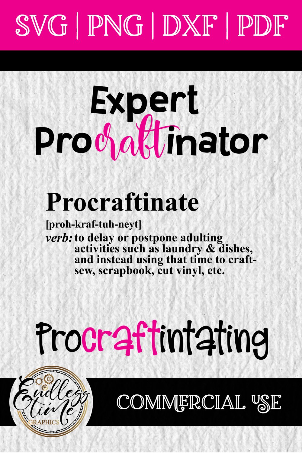 Funny Crafter Design - Procraftinating